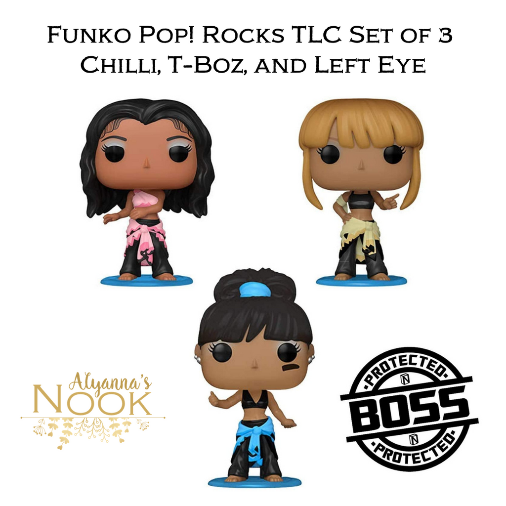 Funko Pop! Rocks TLC Set of 3 Chilli, T-Boz, and Left Eye – Alyanna's Nook