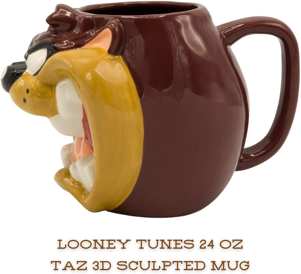 Looney Tunes Taz Face Ceramic 3D Sculpted Mug – Alyanna's Nook